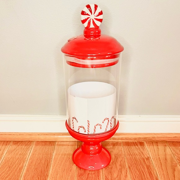 Peppermint And Pine | Holiday | New Peppermint Glass Candy Jar | Poshmark